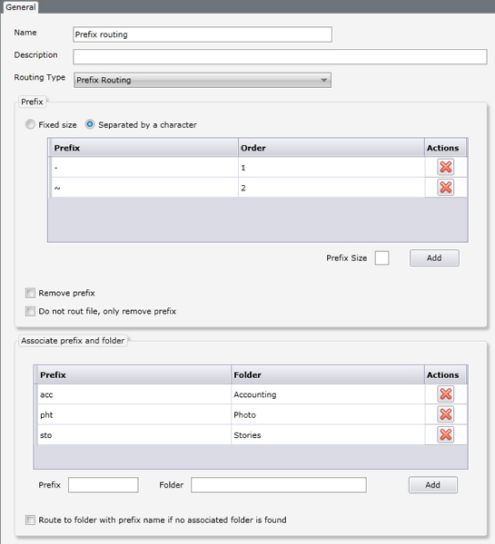 Prefix Routing