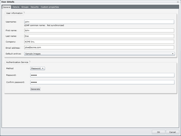 Creating Users and Setting User Properties